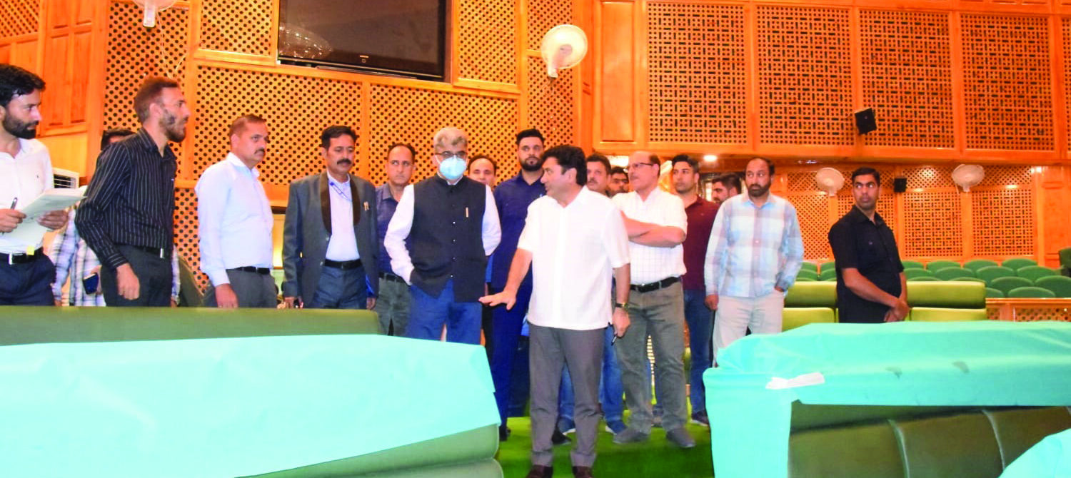 Atal Dulloo Reviews Progress of Assembly Complex Srinagar's Renovation ...